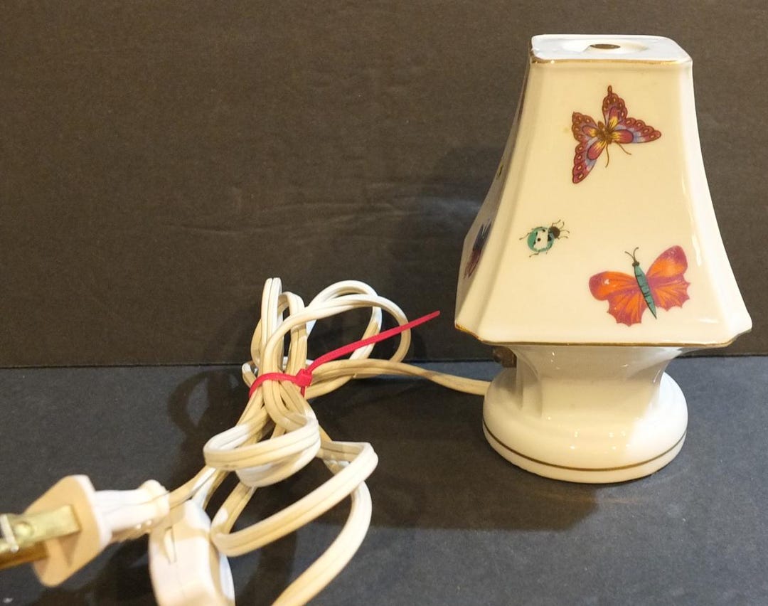 Irice Butterfly Night Light & Perfume Burner Lamp - Etsy