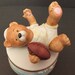 Teddy Bear With Football Music Box Figurine - Etsy