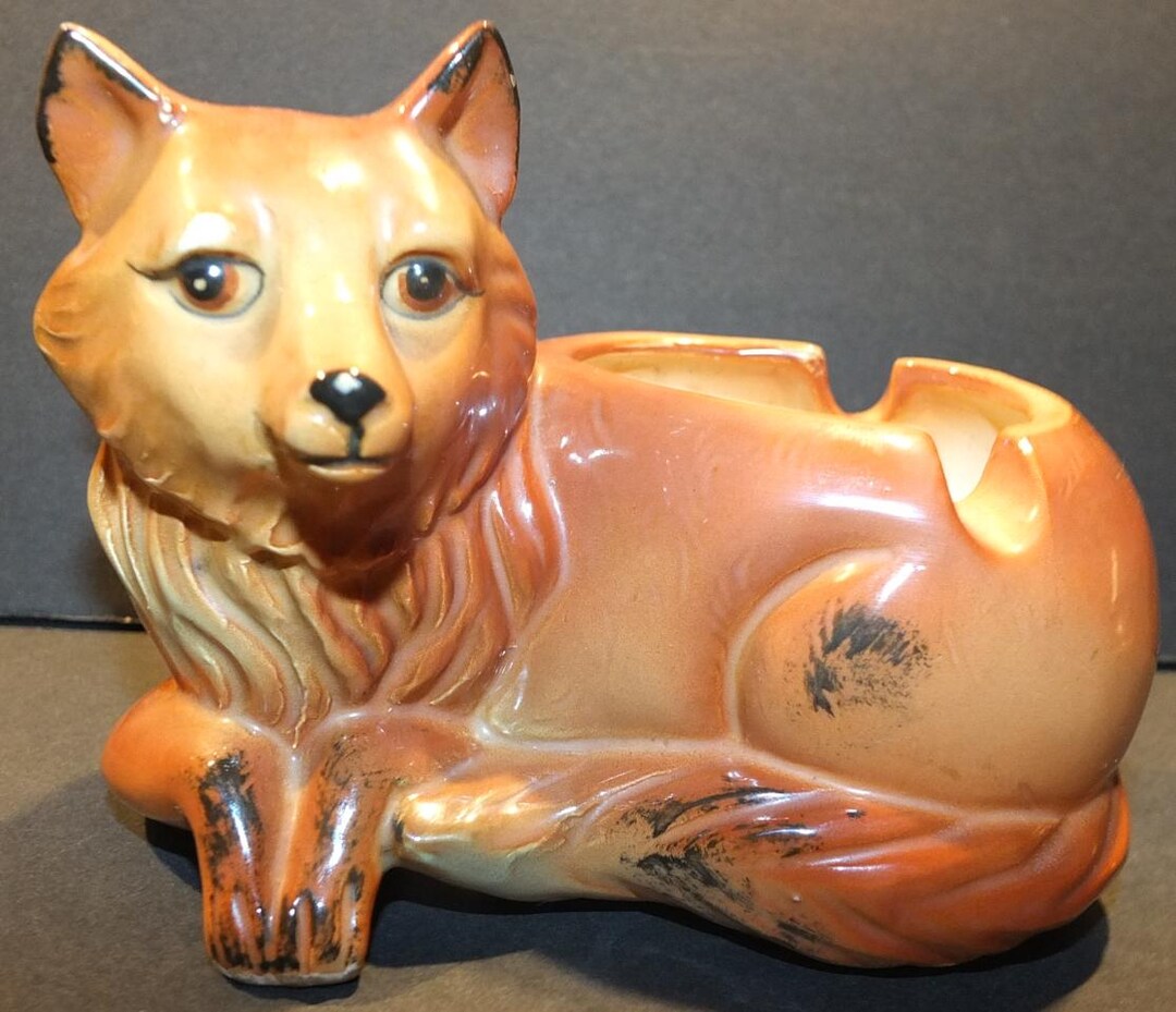 Vintage Red Fox Ashtray Ideal Made in Japan - Etsy