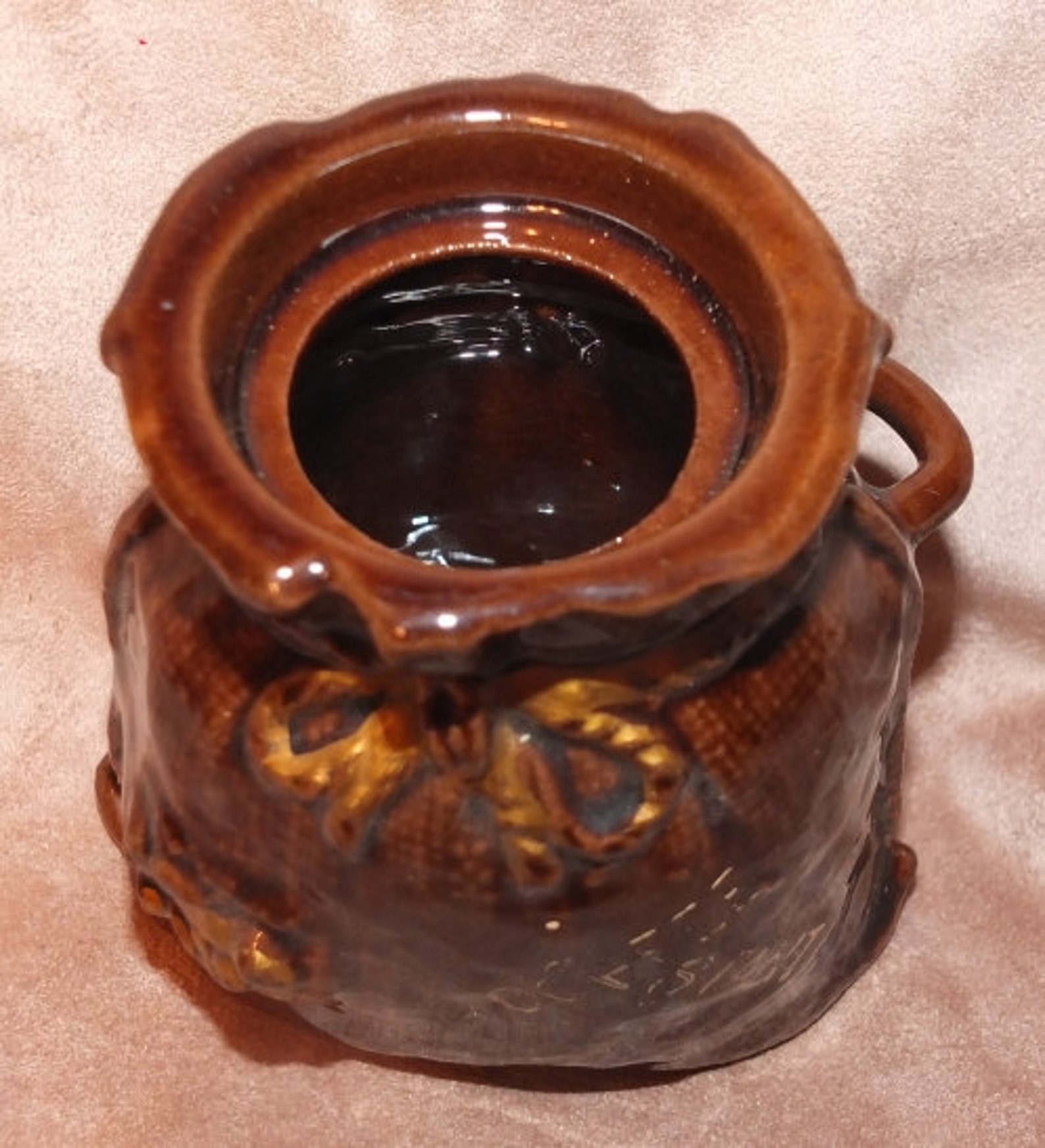 Vintage Redware Pottery Instant Coffee Container - Etsy