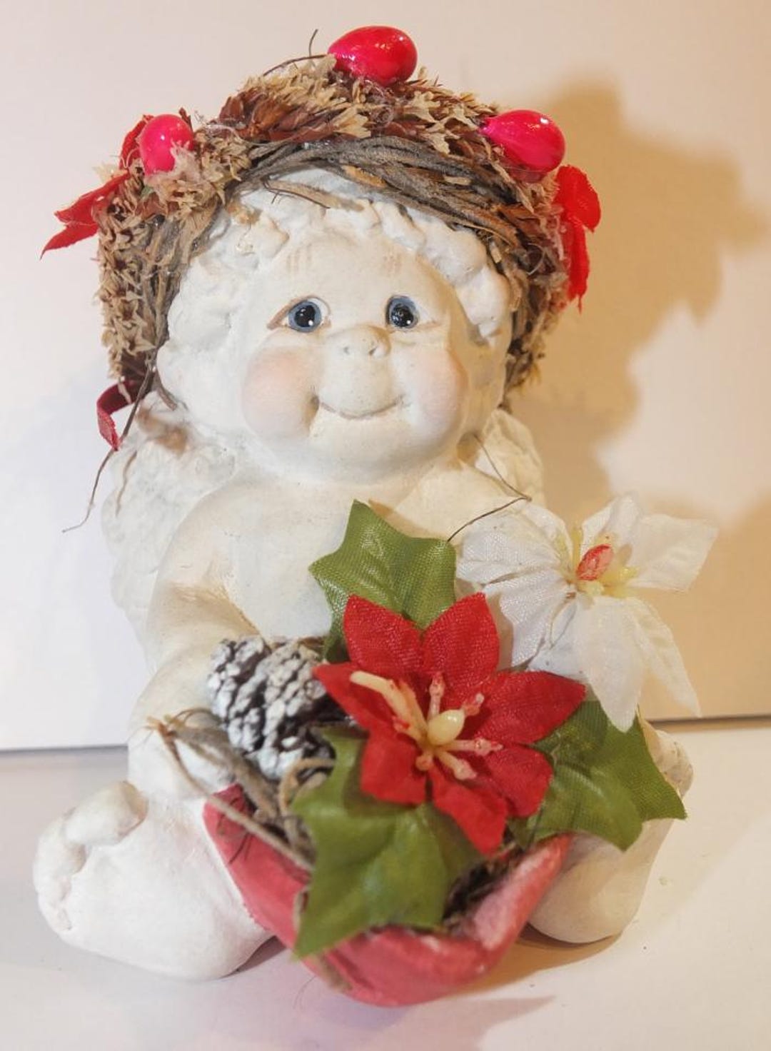 Dreamsicles Angel Figurine Wildflower DX107 Poinsettia Flowers - Etsy