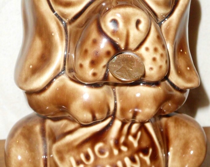 Mccoy Lucky Penny Puppy Bank 1961 D Penny Coin - Etsy