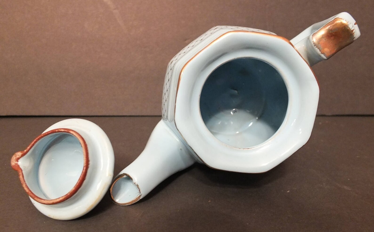 Blue Redware Pottery Teapot Blue - Etsy