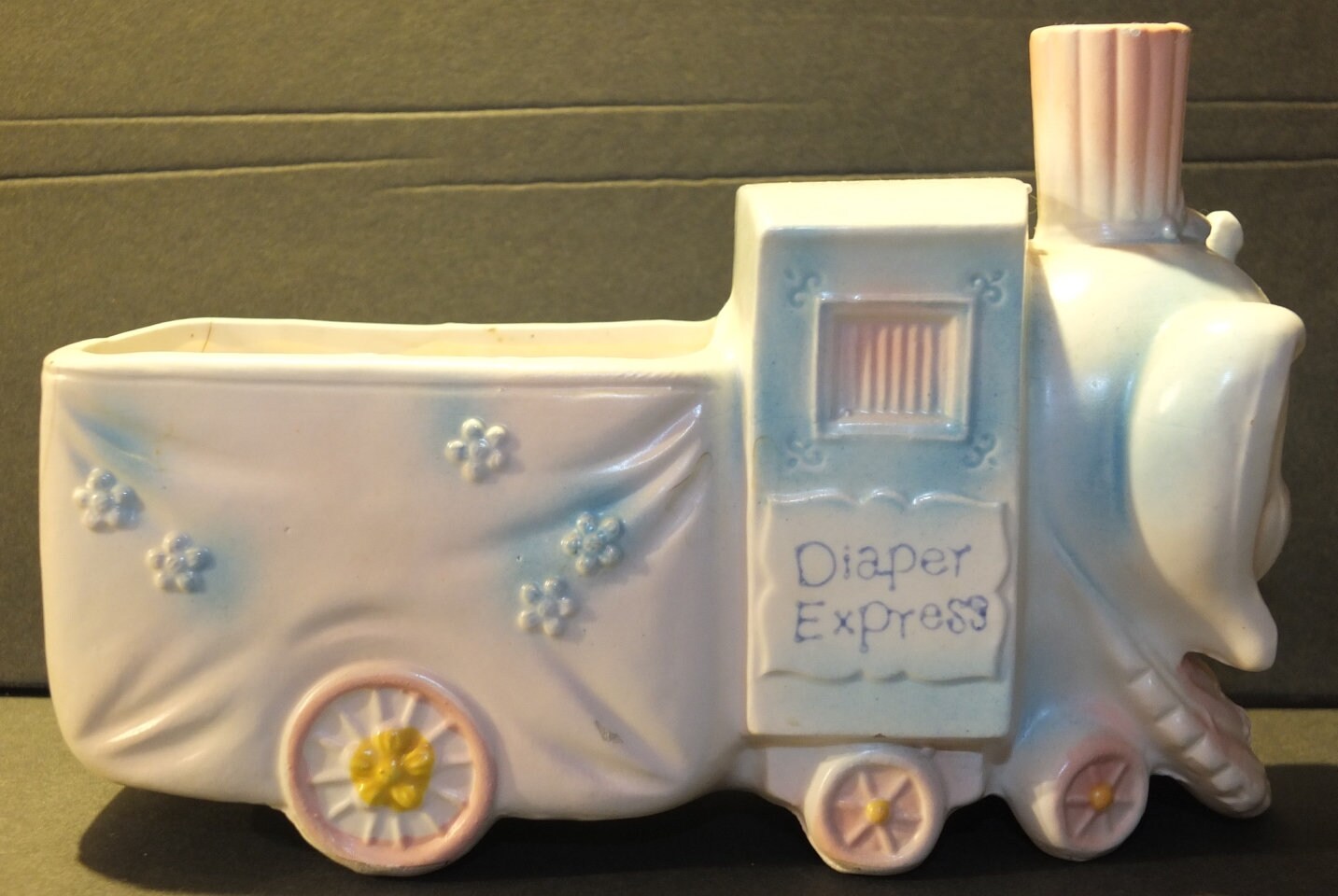 Floral & Garden Crafts Home & Hobby Napco Elephant Diaper Express Train ...