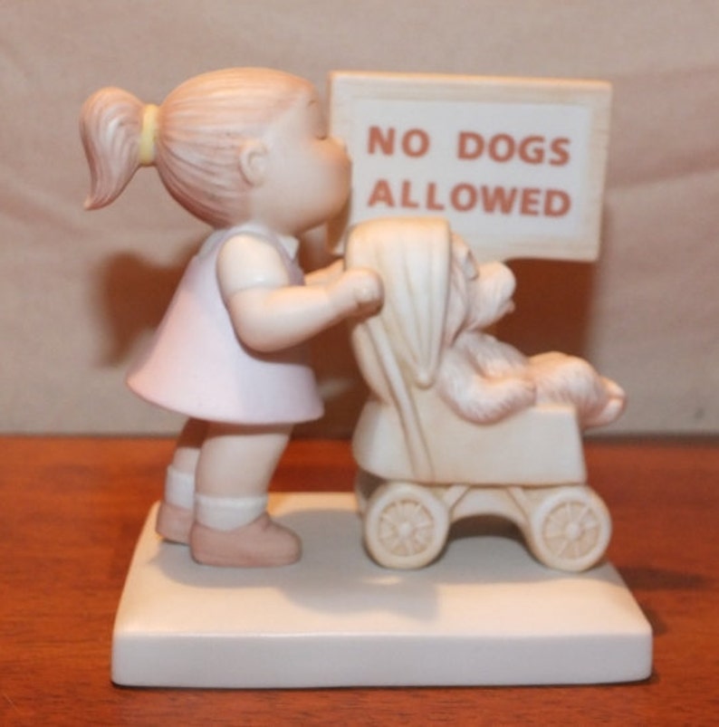 1984 Family Circus puppy Love Dolly & Dog Figurine - Etsy