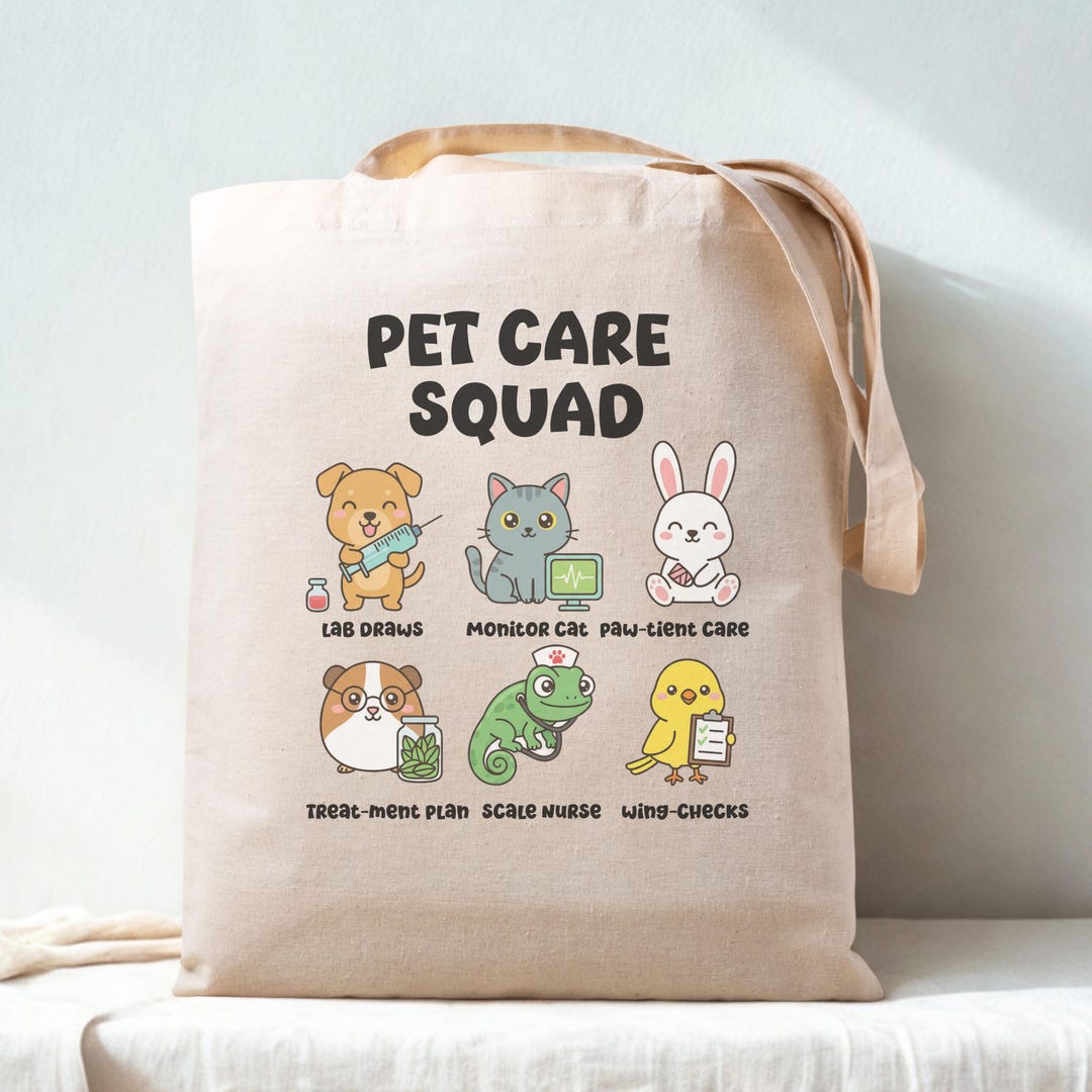 Veterinary Tote Bag Vet Gift Vet Nurse Gift Vet Tech Gift Vet ...