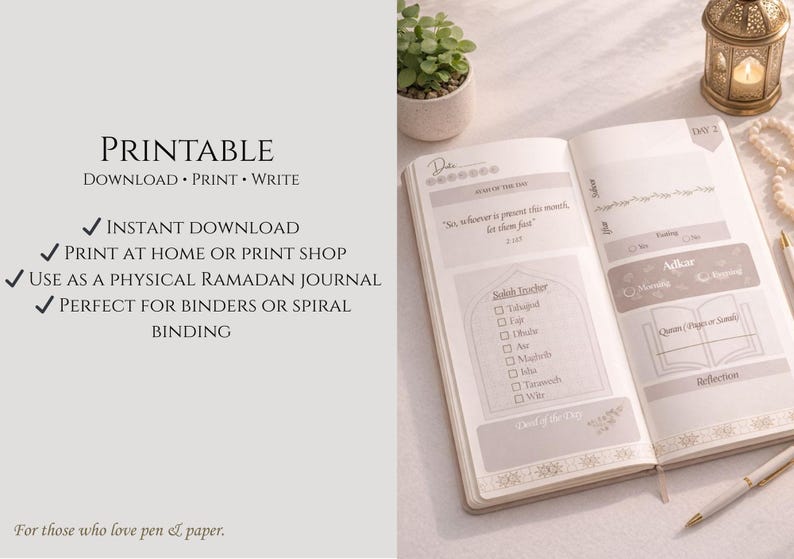 Ramadan Planner 2026 | Digital 30-day Ramadan Journal | Qur’an ...