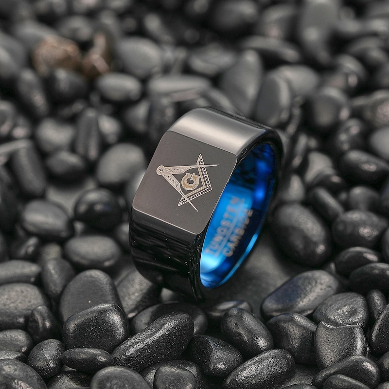Masonic Tungsten Rings - Etsy