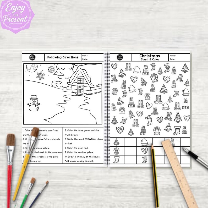 Christmas Activities Book for Kids – 50 Fun & Educational Pages ...