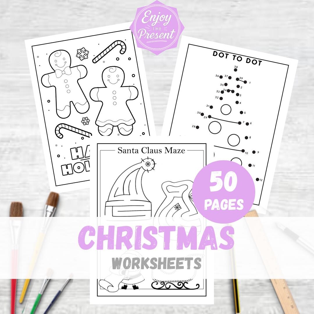 Christmas Activities Book for Kids – 50 Fun & Educational Pages ...