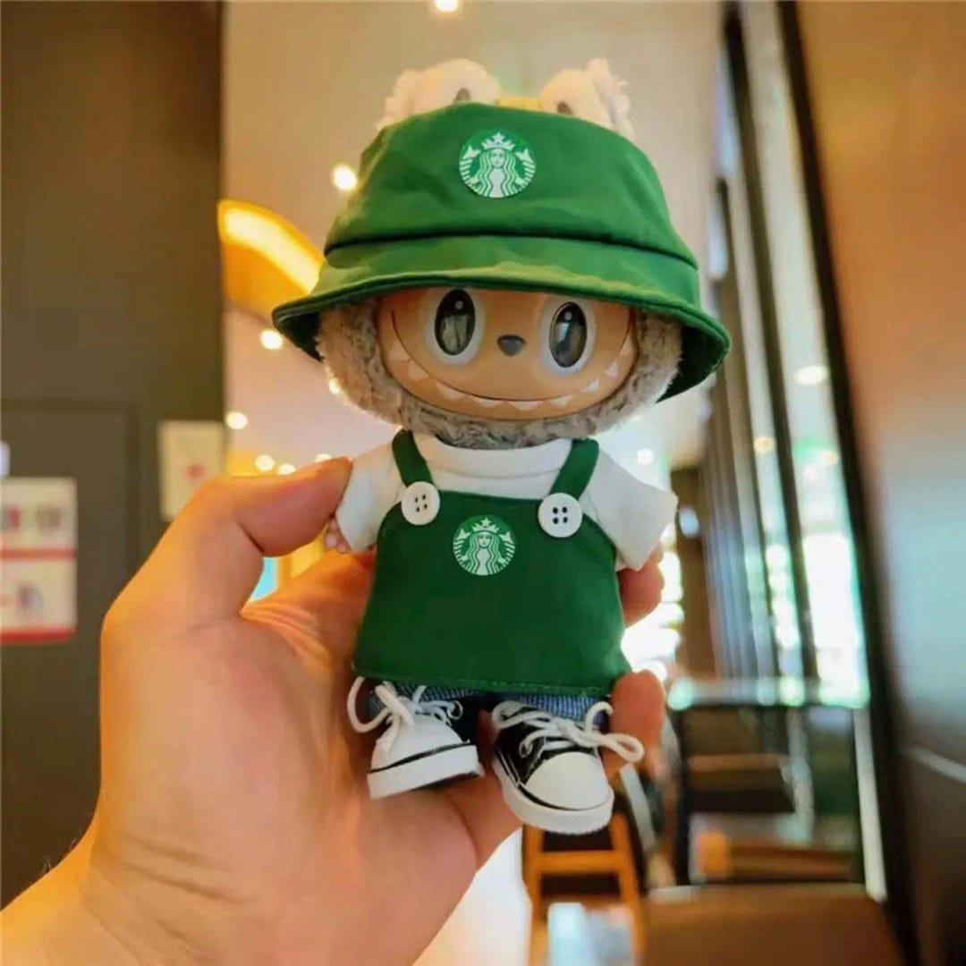 Labubu Starbucks Clothes | Labubu Uniforms and Cosplay Costumes ...