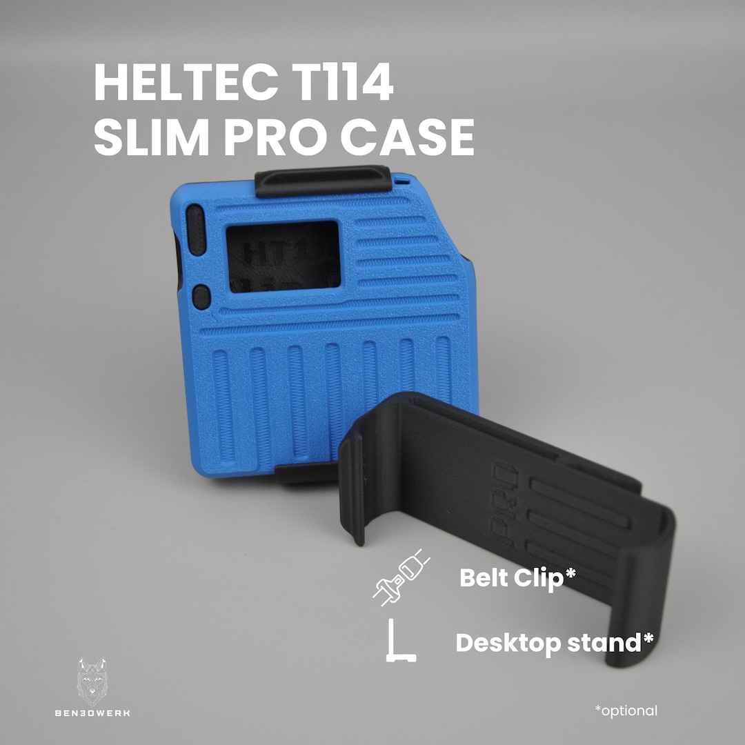 Heltec T114 Slim Pro 3D Printed Case | Meshtastic Case | Molle Webbing ...
