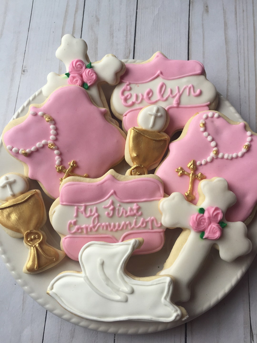 First Communion Cookies (1 Dozen) - Etsy