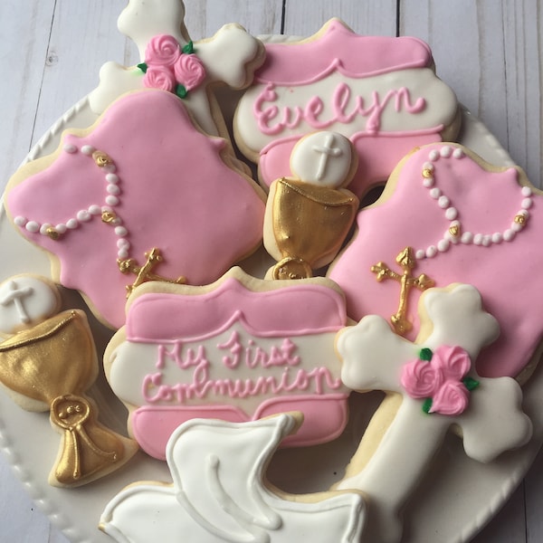 Communion Cookies - Etsy