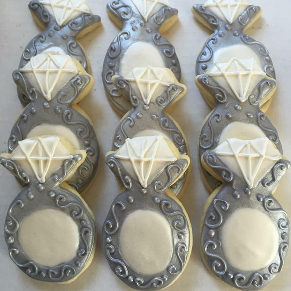 Engagement Party Cookies - Etsy