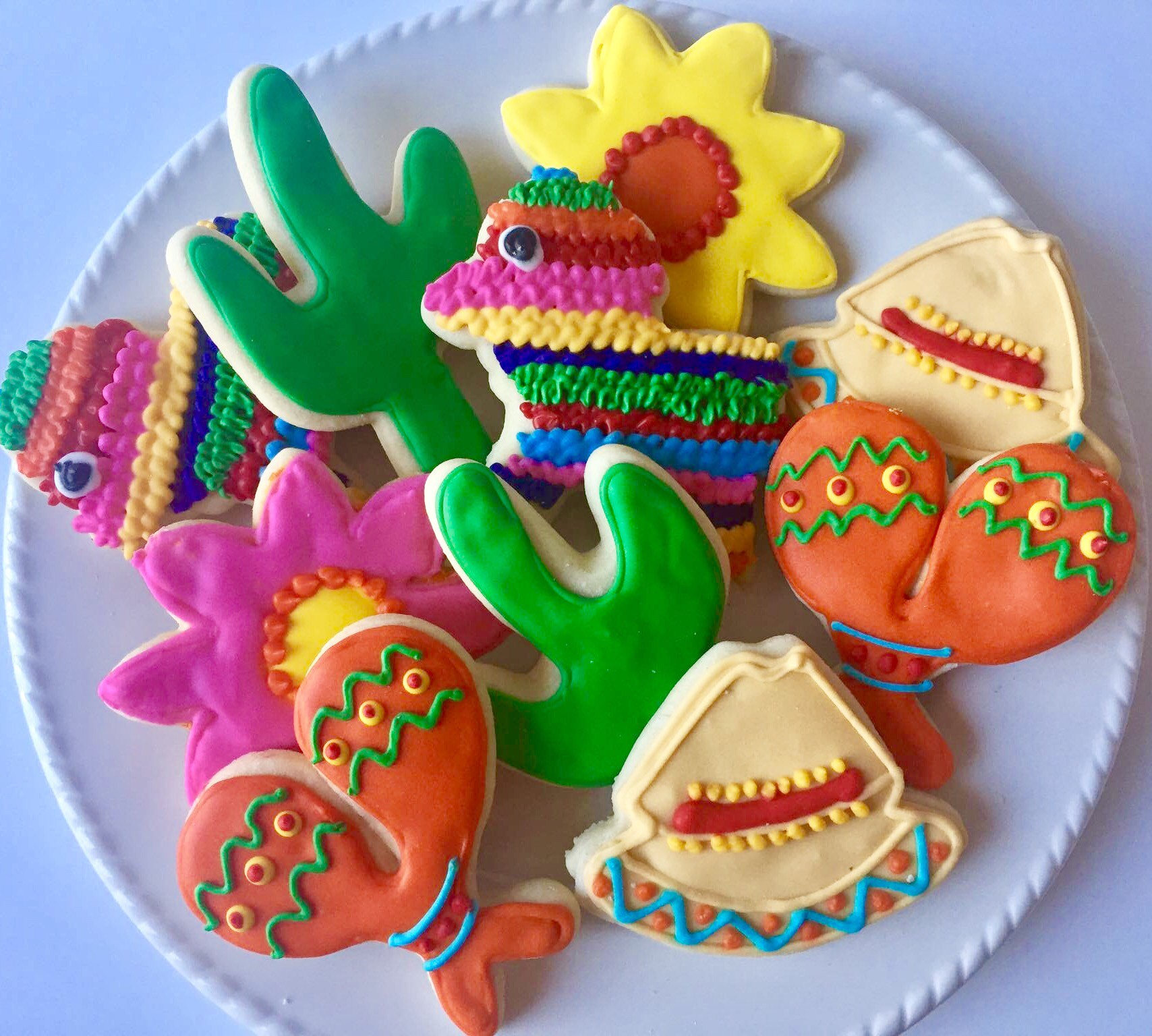 Mexican Themed Sugar Cookies