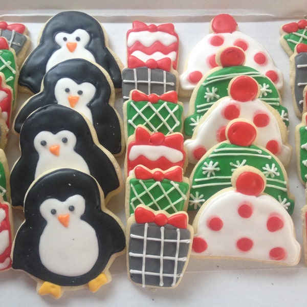 Penguin Cookies - Etsy