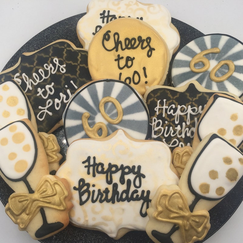 Rose Gold Cookies - Etsy