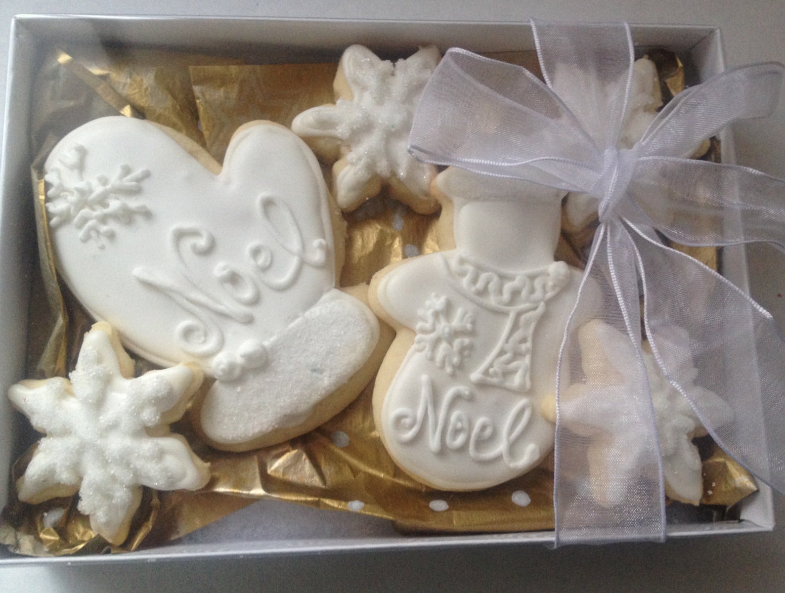 Christmas Cookie Boxed Set, Holiday Cookies, Santa Cookie, Santa ...