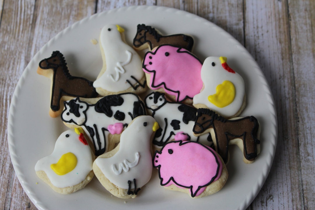 Mini Farm / Barnyard Sugar Cookies - Farm Birthday - Barnyard Party ...