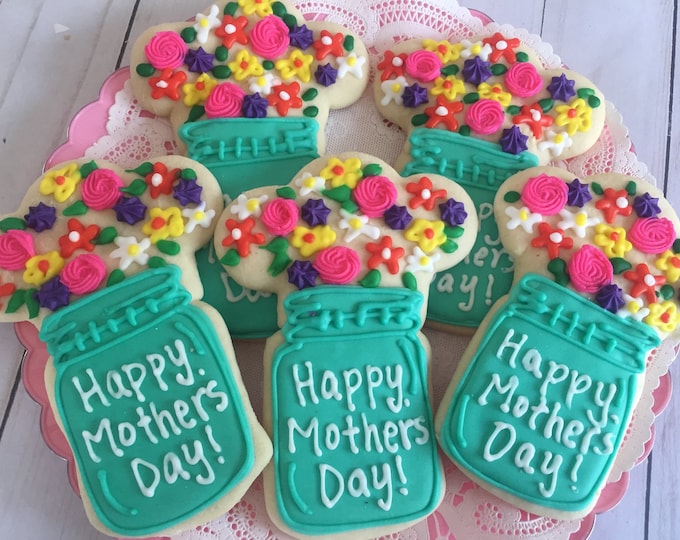 Mother's Day Cookies, Mother's Day Gift, Mother's Day Gift for Grandma ...