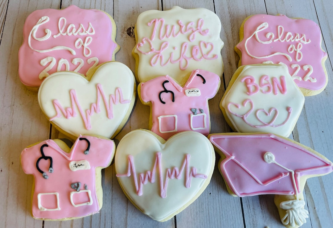 12 Nurse Appreciation or Nurse Graduation Cookies / Nurses Week / Nurse ...