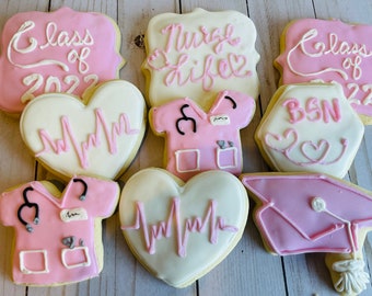 Nurse Graduation Cookies - Etsy