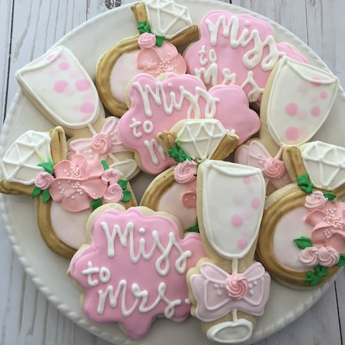 Wedding Cookies RUSTIC Wedding Cookies Bridal Shower | Etsy