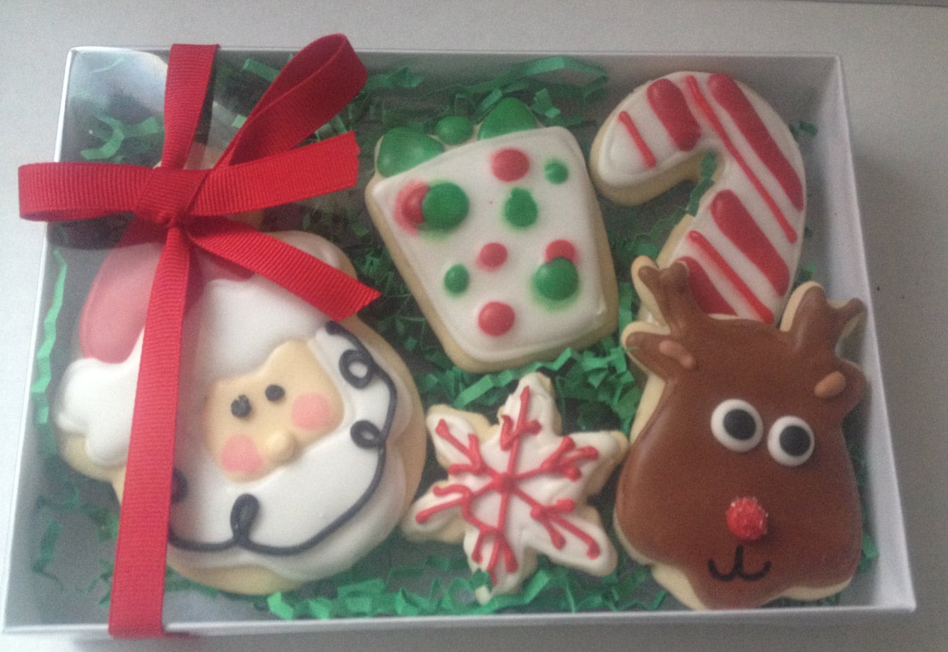 Christmas Cookie Boxed Set Holiday Cookies Santa Cookie - Etsy