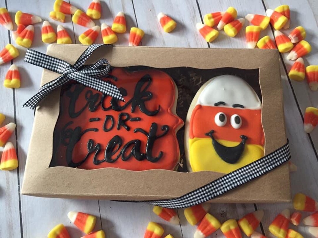 Fall/ Halloween Cookie Gift Box, Fall Birthday, Birthday Gift ...