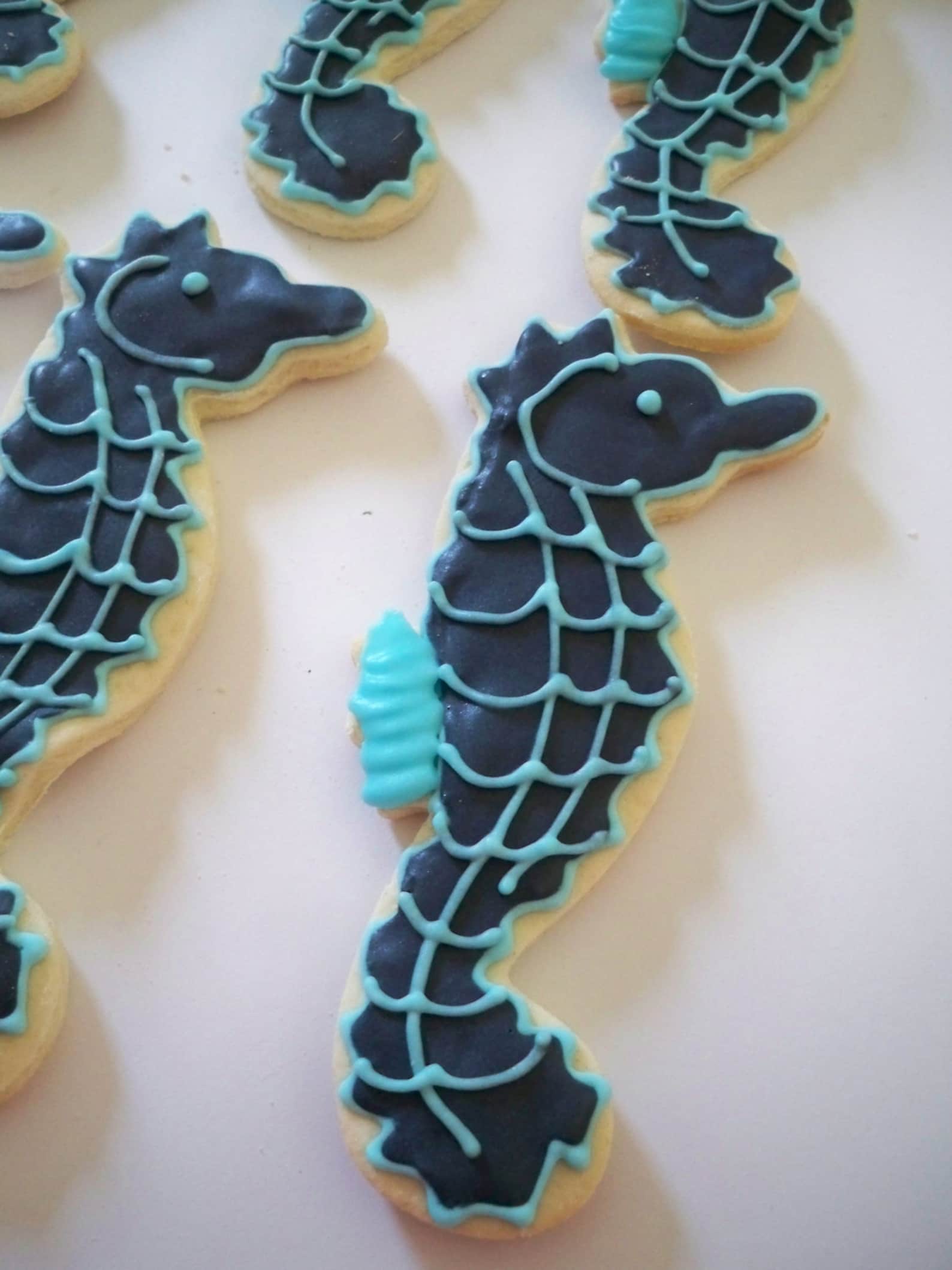 Seahorse Sugar Cookies - Beach Wedding Favors - Beach Cookies - Summer ...