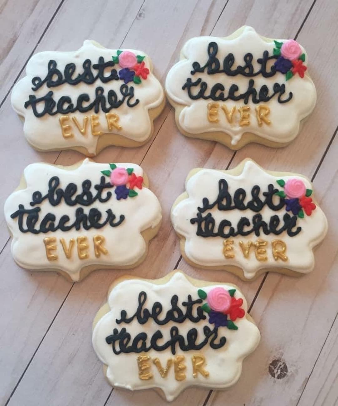 12 Best Teacher Ever Cookies / Teacher Appreciation Cookies/ Back to ...
