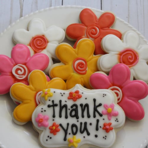 Thank You Cookie Gift Set Thank You Cookies Cookies Thank - Etsy