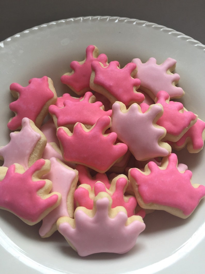 MINI Princess Tiara Crown Girl Sugar Cookies | Etsy