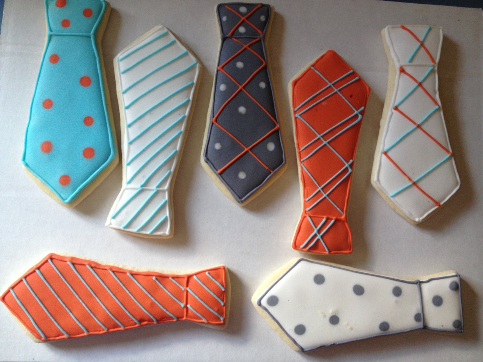 Neck Tie Sugar Cookies Father's Day Gift Father's - Etsy