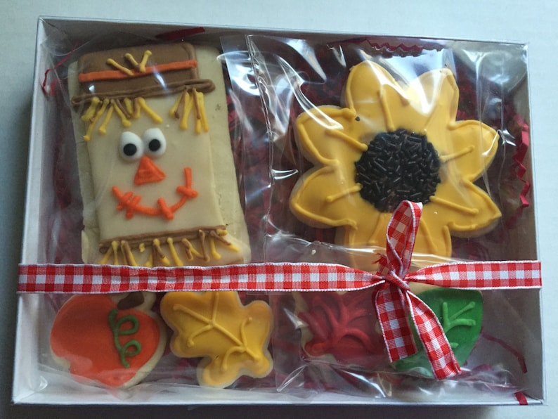Fall/ Halloween Cookie Gift Box, Fall Birthday, Birthday Gift ...