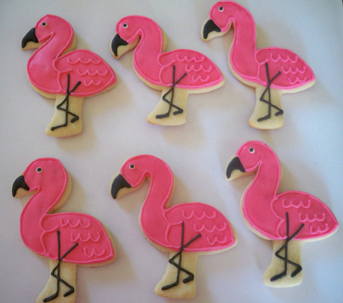 Flamingo Sugar Cookies - Flamingo Party - Flamingo Birthday - Decorated ...