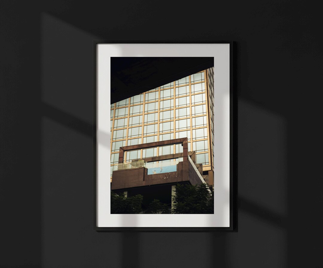 Black Framed Modern Architecture Photo Print: Urban Minimalist Art - Etsy