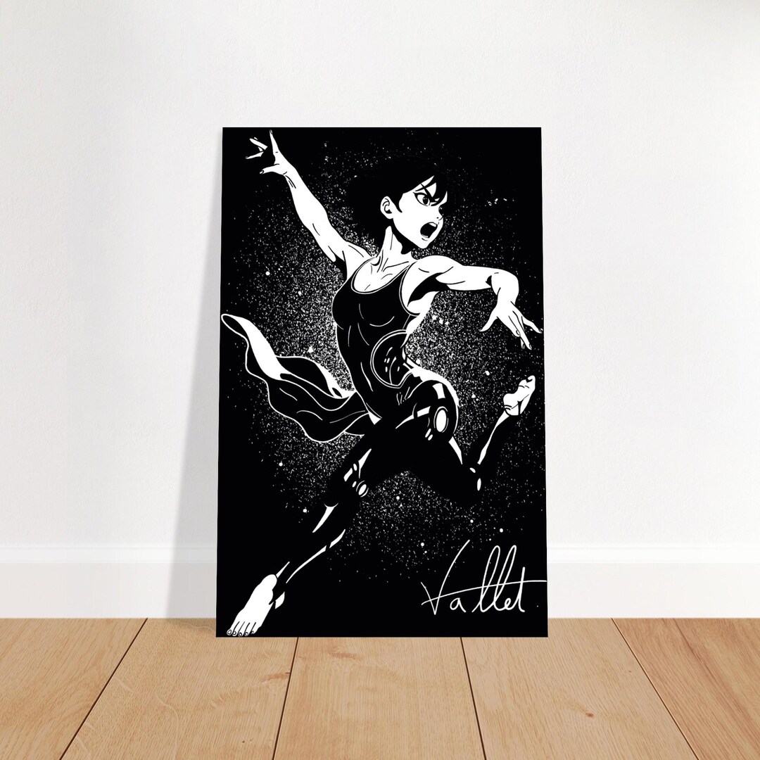 Cyborg Dancer Poster – Futuristic Manga Style Illustration | Classic ...
