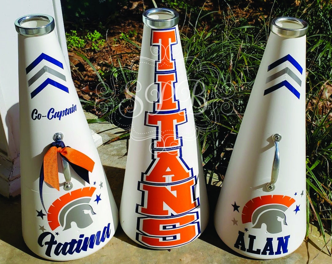 19" Cheer Megaphone Custom for Cheerleading and Personalized for Your ...