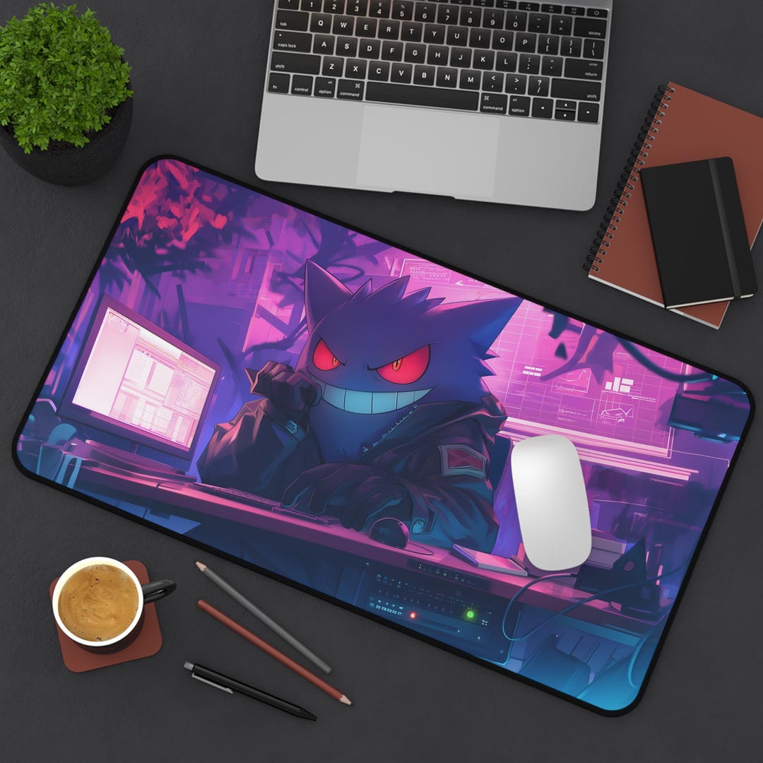 Artistic Pokemon Desk Mat, Mouse Pad, Gaming Mousepad, Office Decor ...