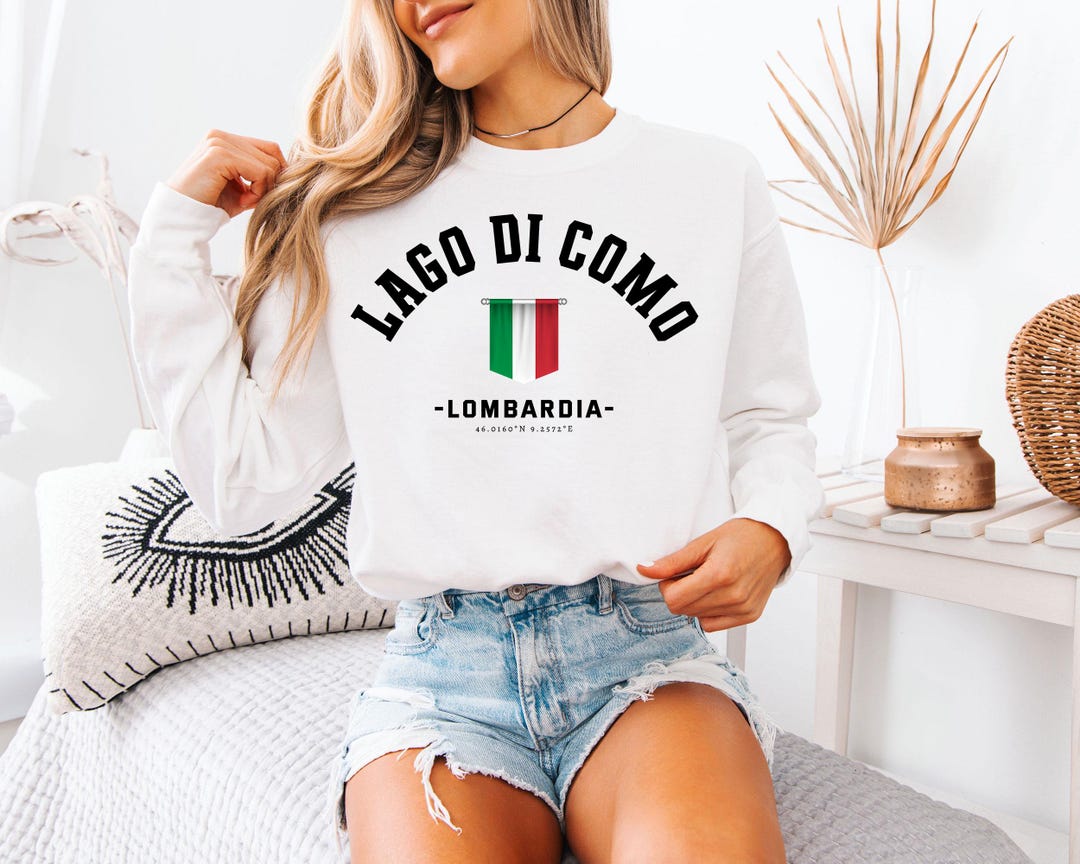Lago Di Como Comfort Colors Sweatshirt, Lago Di Como Tee, Lago Di Como ...