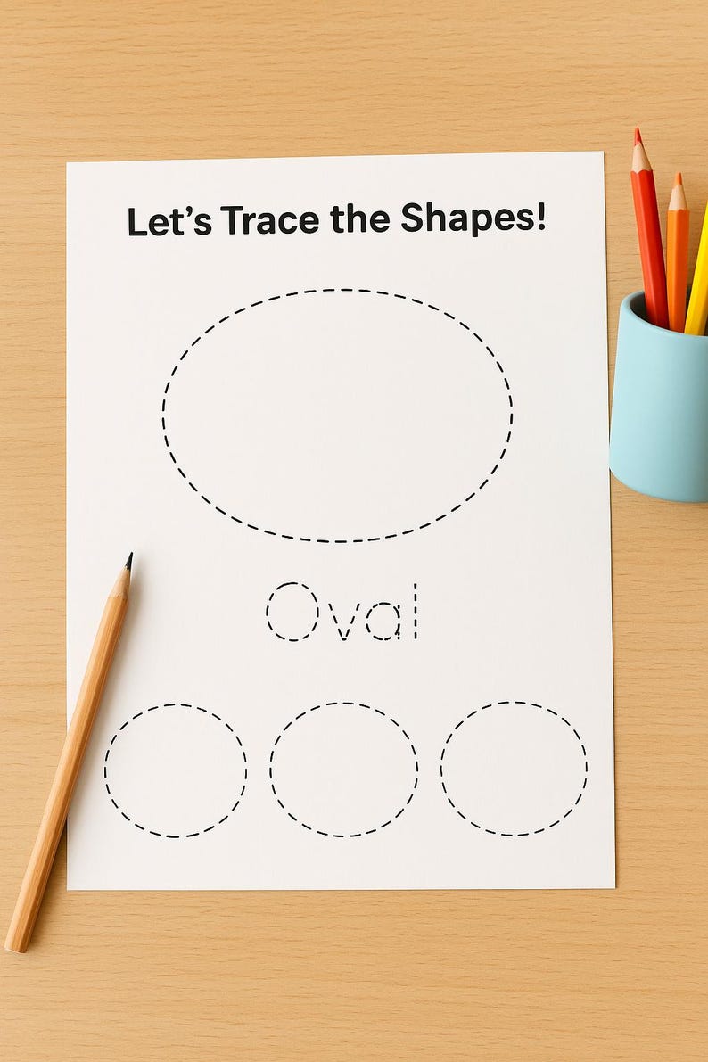 40 Shape Tracing Worksheets | Preschool Geometry Tracing Activities ...