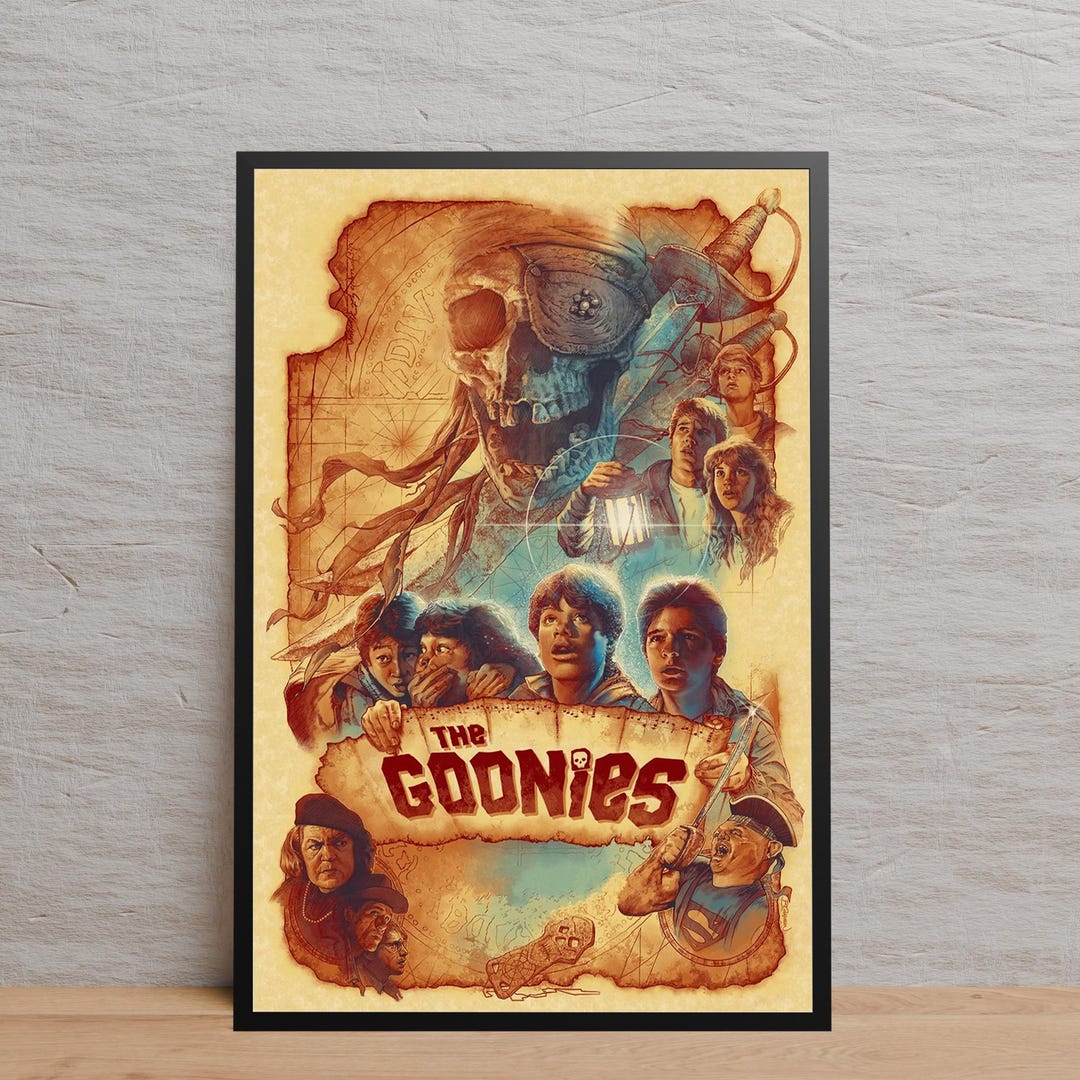 The Goonies Poster, High Quality Print, Movie Wall Art, Gift for Film ...