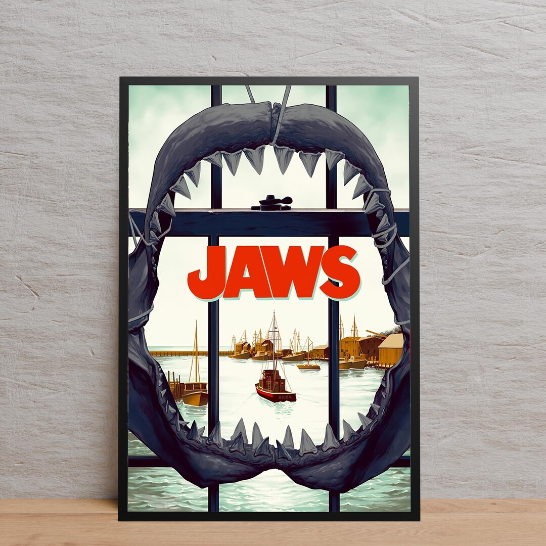 Jaws Poster, High Quality Print, Movie Wall Art, Gift for Film Fans - Etsy