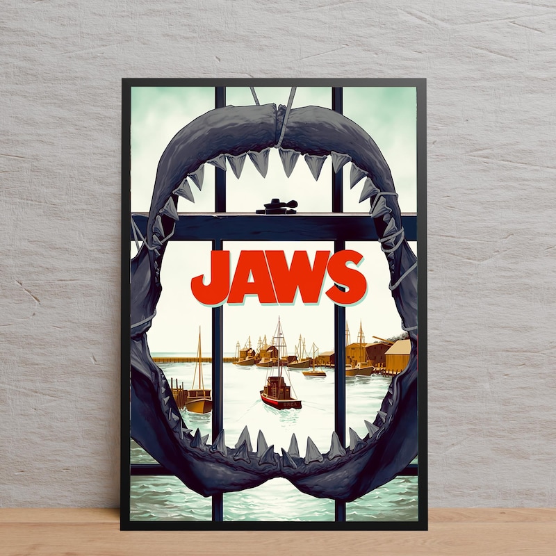 Jaws Canvas - Etsy