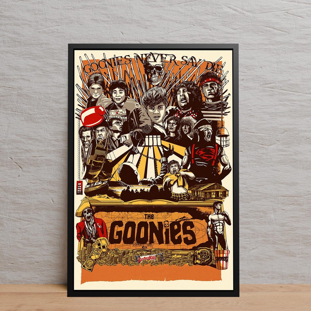 The Goonies Poster, High Quality Print, Movie Wall Art, Gift for Film ...