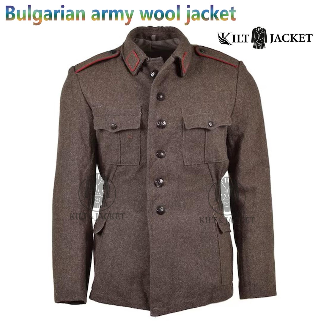 Vintage Bulgarian Military Jacket | Genuine Wool Army Surplus Coat - Etsy