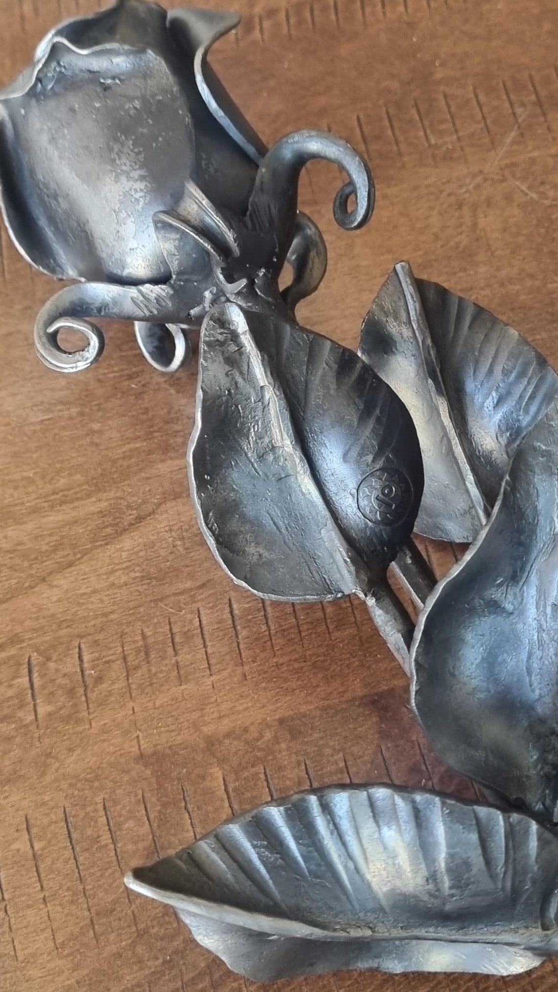Hand-forged Steel Rose – Unique Eternal Gift in Wooden Box | Handmade ...