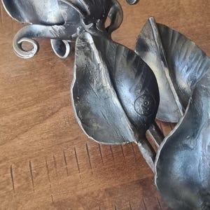 Hand-forged Steel Rose – Unique Eternal Gift in Wooden Box | Handmade ...
